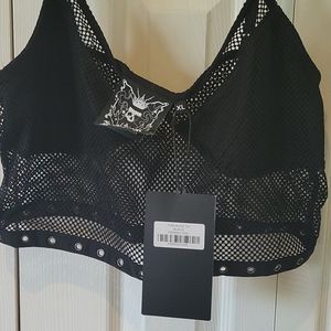 Killstar | Tops | Nwt Killstar Fishnet Crop Top | Poshmark